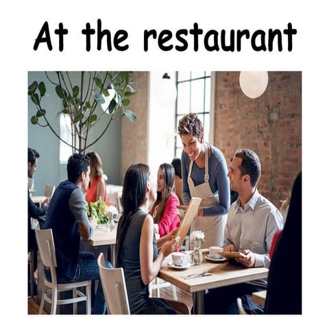 ESL at-the-restaurant-conversation practice | PPTX