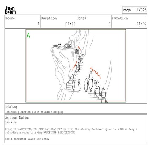 ATDL production storyboard dialogue setup sequence | PDF