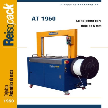 Flejadora automática de mesa para fleje de 5 mm AT 1950 | PDF