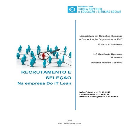 Recrutamento e Seleção - Estudo de Caso | PDF