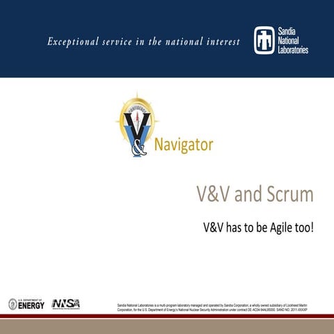 Integrate V&V within Scrum: How Does That Work? | PDF