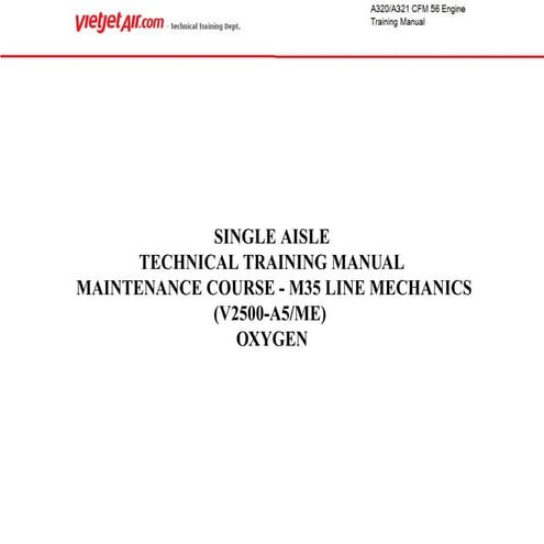Comprehensive Technical Training Manual on Aircraft Oxygen Systems for ...