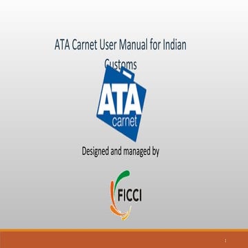 ATA CARNET USER MANUAL | PPT