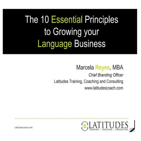 10 Essential Principles to Growing Your Language | PPT