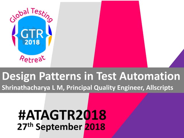 #ATAGTR2018 Presentation #ATAGTR2018 Presentation