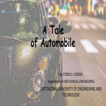 Overview of Automobile Industry | PPTX