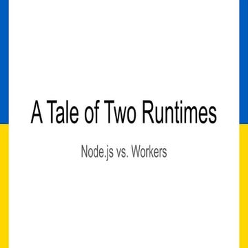 Node Js Vs Workers — A Comparison Of Two Javascript Runtimes James M