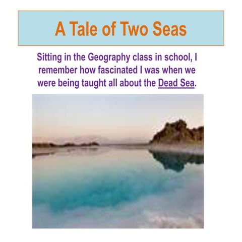A tale of two seas | PPT