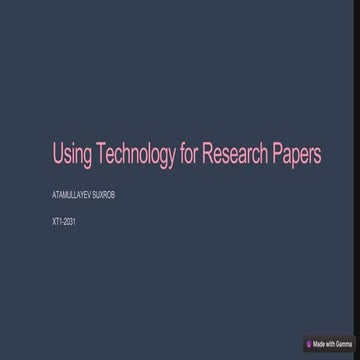 Atamullayev Suxrob topic 4 xt1-2031.pptx