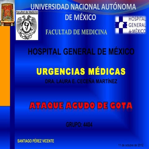Ataque agudo de gota | PPT