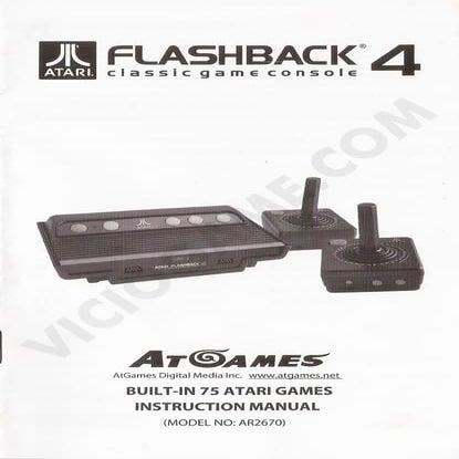 Manual - Atari Flashback 4 | PDF