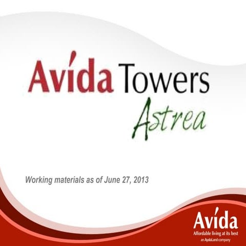 AVIDA TOWERS ASTREA | PPT