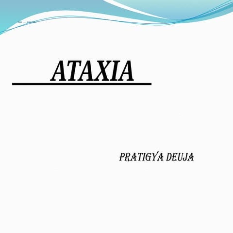 Ataxia definition, types, clinical features, friedreich's ataxia ...