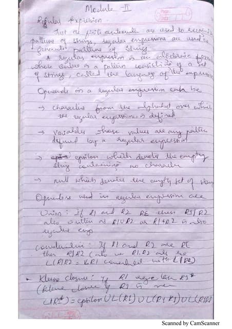 Automata Theory & Computability 18CS54 | PDF