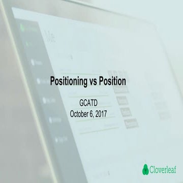 Position vs Positioning | PPT
