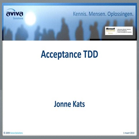 Introduction to Acceptance TDD | PPT