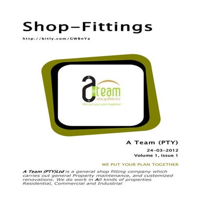 A team shop fittings catalogue | DOCX