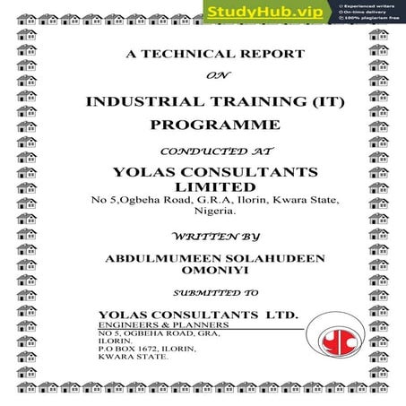 A TECHNICAL REPORT ON INDUSTRIAL TRAINING PROGRAMME.pdf