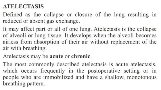 Atelectasis | PPTX