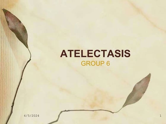 Medical Imaging Presentation - ATELECTASIS.pptx