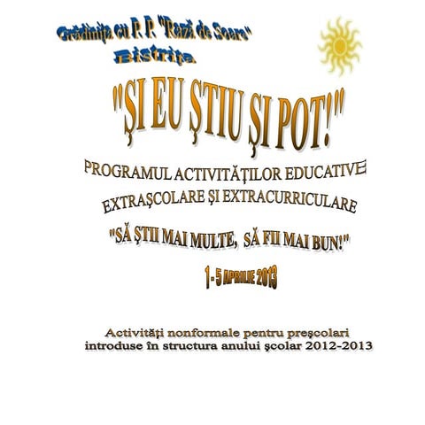 Ateliere sa stii mai multe sa fii mai bun | PPT