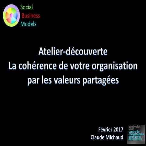Atelier sur la définition des valeurs de l'organisation | PPTX