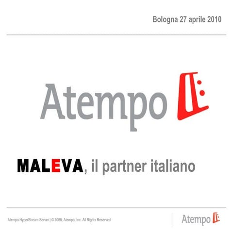 Atempo hyperstream server | PPT