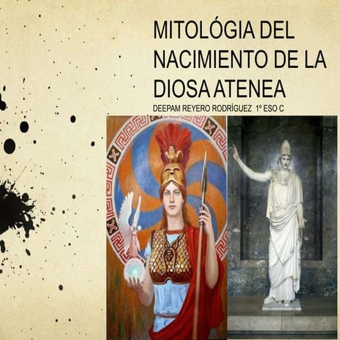 NACIMIENTO DE ATENEA, MITO | PPTX