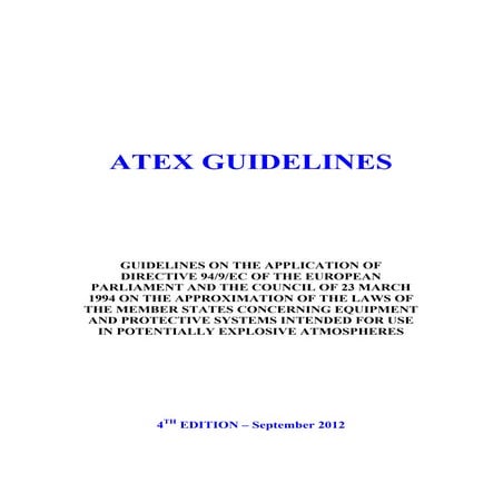 Atex guidelines en | PDF