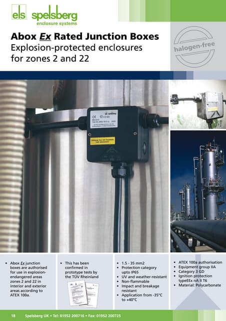 Stahl Junction Boxes 8118 Series – ATEX Zone 1 Zone 2 Hazardous Area ...