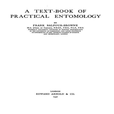 A text book of practical entomology ( pdf drive ) | PDF