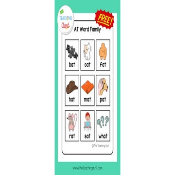 at family word family learning lesson for | PPTX