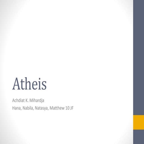 Atheis (bag1 4) | PPT