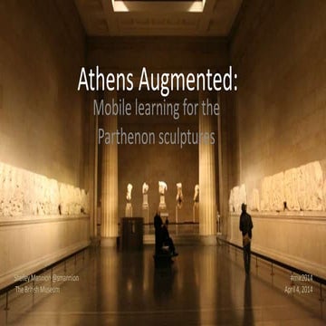 Athens Augmented: Design and Evaluation of Mobile Learning for the ...