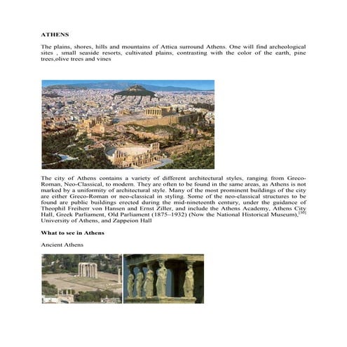 Mapping Athens In The 21st Century | PPTX