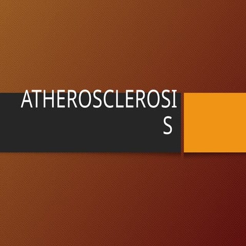 Atherosclerosis | PPT