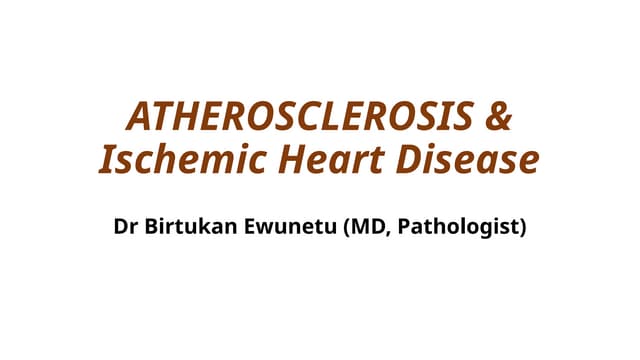 Atherosclerosis | PPT