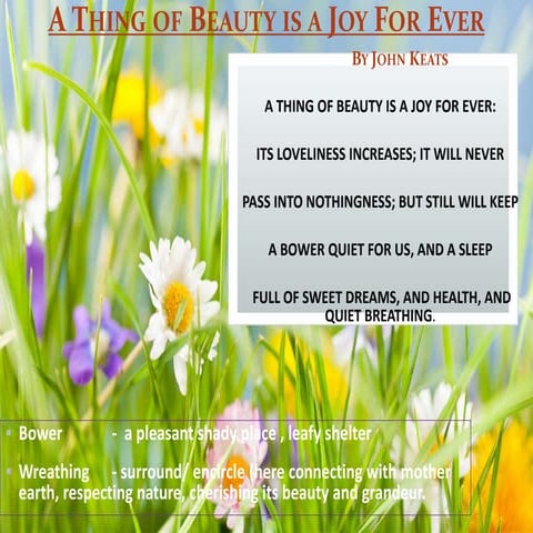 A thing of beauty | PPTX