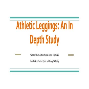 Athletic leggings an in depth study | PPTX