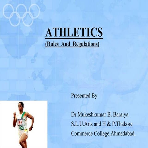 Athletics rules and regulations | PPTX