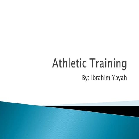 Athletic training | PPTX