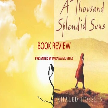 A Thousand Splendid Suns , book review.pptx