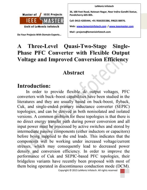 A novel transformer-less four phase buck converter with low voltage ...