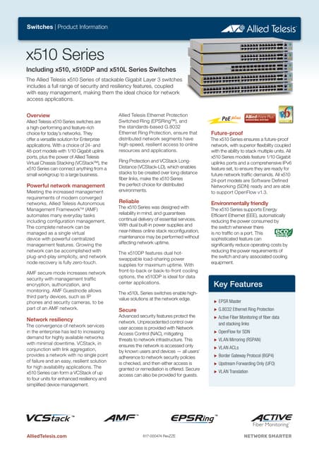 Allied Telesis AT-8000S v2 New 2023 Series | PDF | Computer Networking | Computing