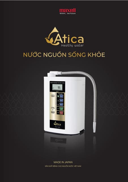 Máy Lọc Nước Ion Kiềm Atica presentations