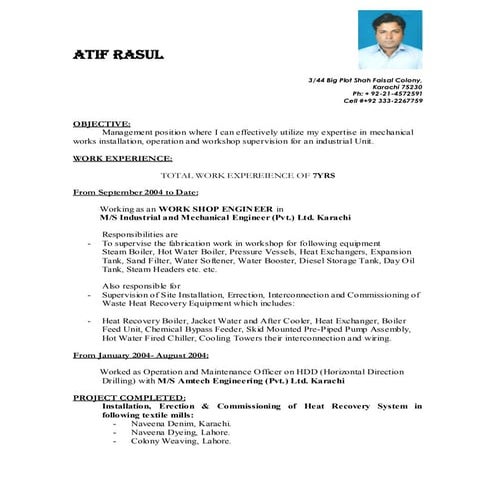 M ijaz ahmed resume copy (1) | DOCX