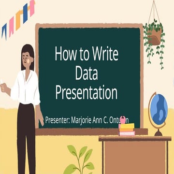How to write Data Presentation in Research | PPTX