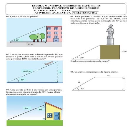 Ativ avaliativa 9 ano | PDF