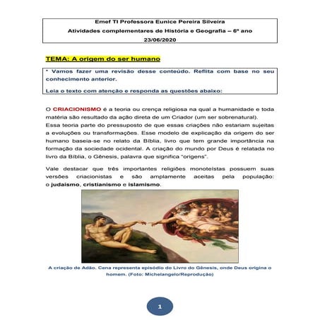 Atividade complementar julho01 orelevoeosolodaterra1 | PDF