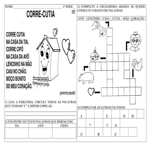 Atividade corre cotia | PPT